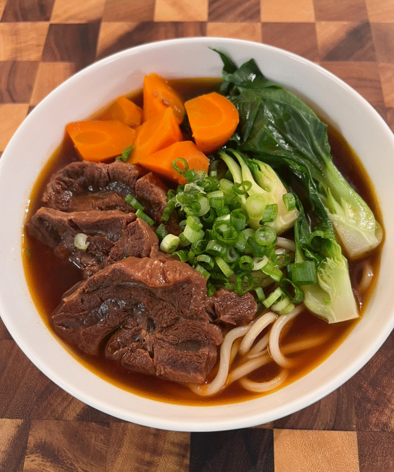 Taiwanese Braised Beef Noodle Soup - Cup of Liv Kitchen