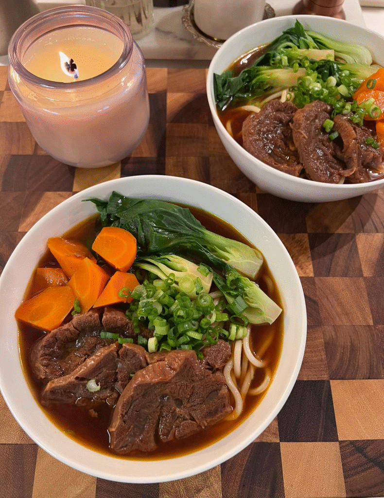 Taiwanese Braised Beef Noodle Soup - Cup of Liv Kitchen
